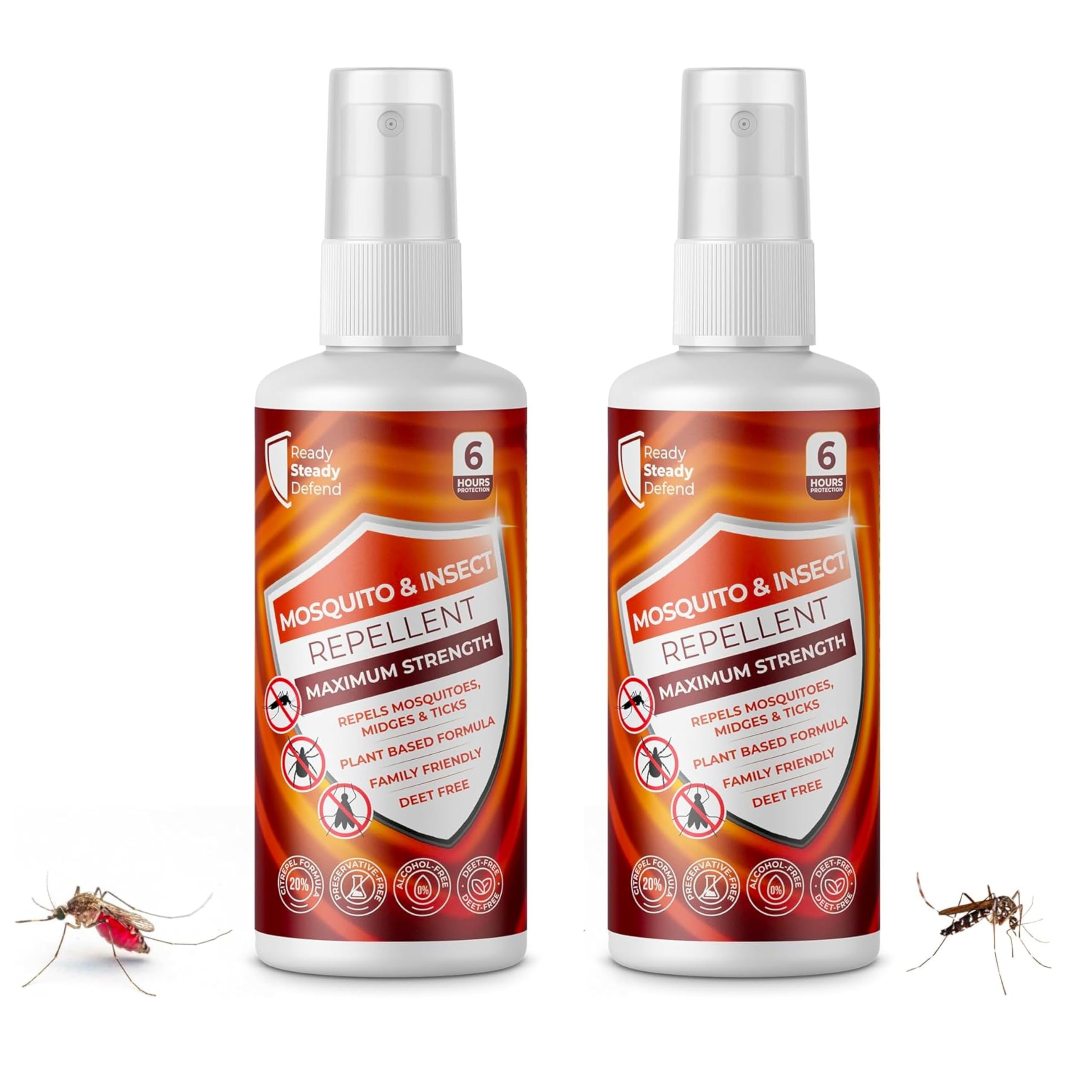 Twin Pack Mosquito & Insect Repellent - 100ml DEET Free