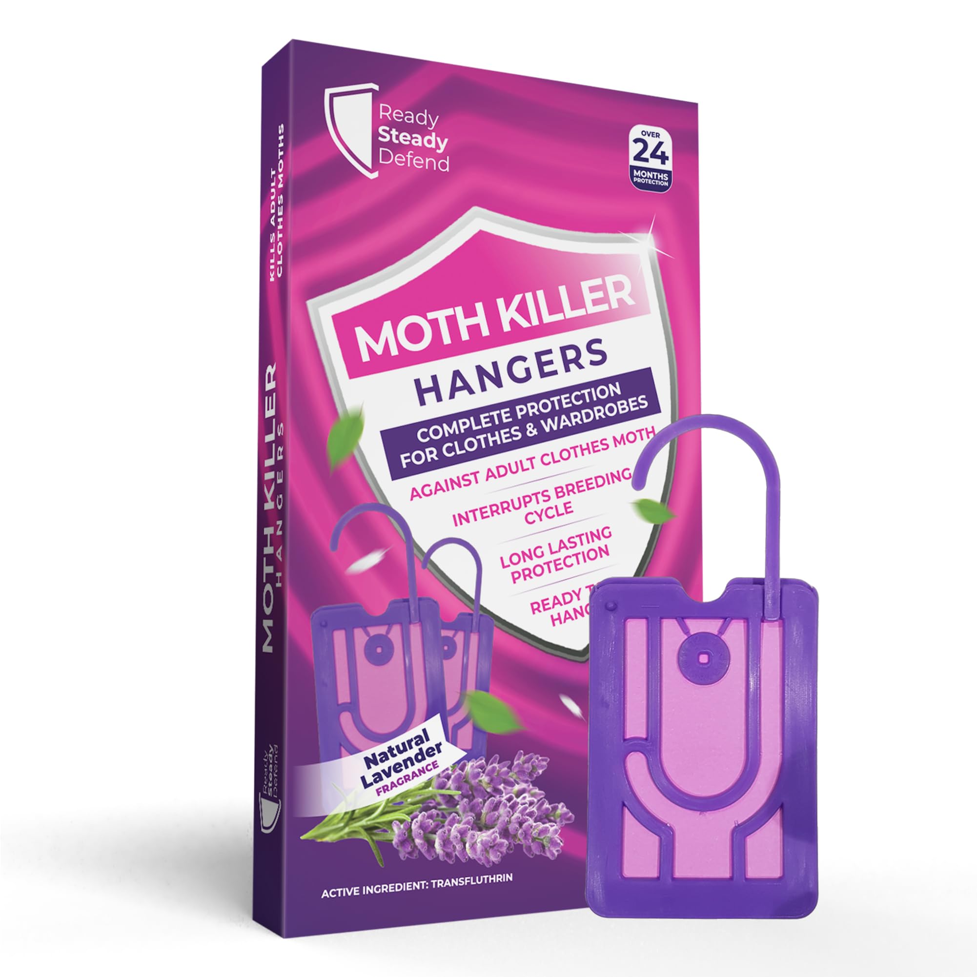 Moth Repellent Hangers for Wardrobes - 9 Pack